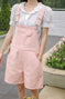 Sweet Heart Short Overalls (Pink) – Megoosta Fashion
