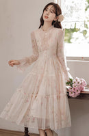 Rose Twinkle Midi Dress (Cream) – Megoosta Fashion