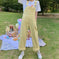 Spring Denim Overalls (Pastel Yellow) – Megoosta Fashion