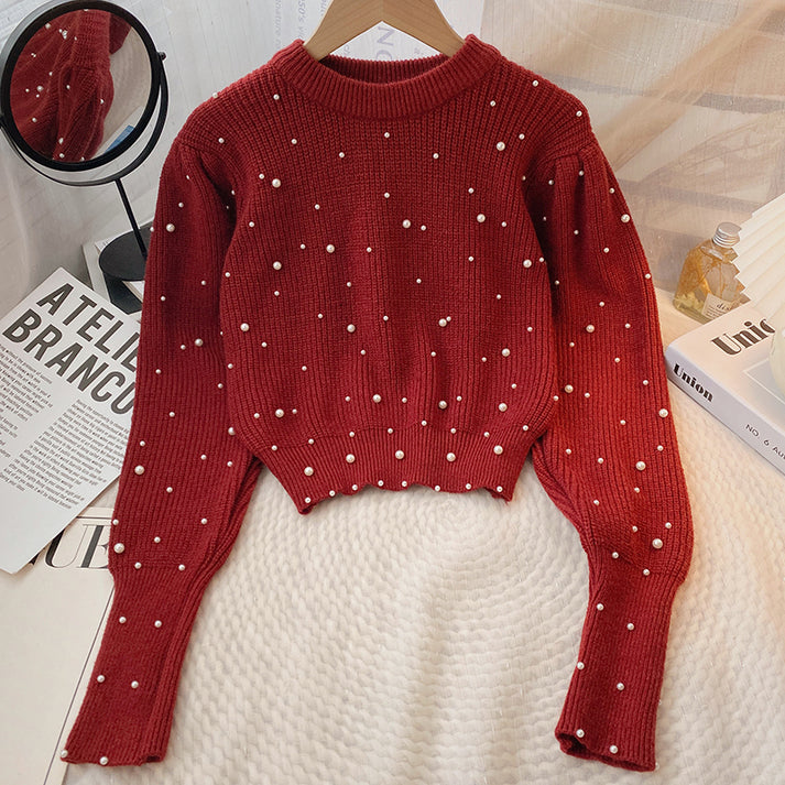Pearl Cropped Sweater (3 Colors) – Megoosta Fashion